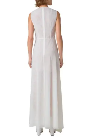 Akris Sleeveless Tulle Gown