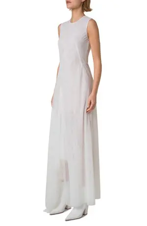 Akris Sleeveless Tulle Gown