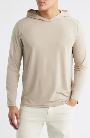 FAIR HARBOR Seabreeze Performance Pullover Hoodie - Sand