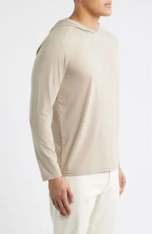 FAIR HARBOR Seabreeze Performance Pullover Hoodie - Sand