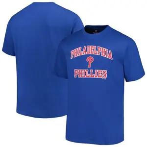 Profile Philadelphia Phillies Big & Tall Heart & Soul T-shirt - Royal