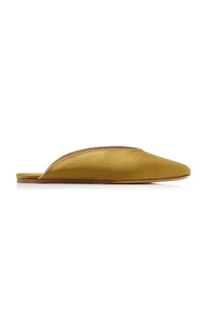 Le Monde Beryl Regency Silk-satin Mules