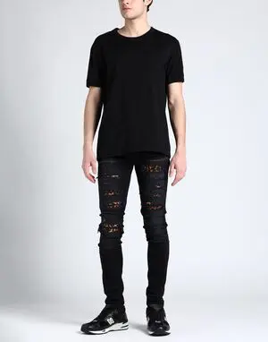 Amiri Slim Fit Distressed Jeans - Black