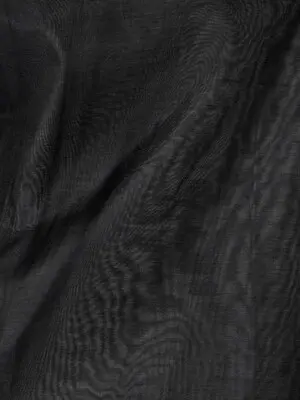ST. AGNI Leather-trimmed Organic Cotton-blend Tulle Maxi Skirt