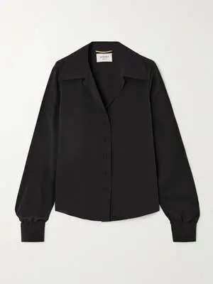 Saint Laurent Silk Crepe De Chine Blouse