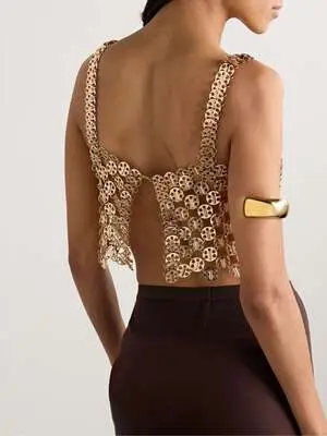 Rabanne Cropped Chainmail Tank