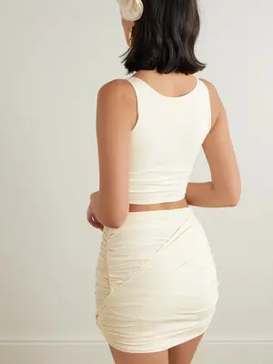 Magda Butrym Appliquéd Bikini Top - Neutrals
