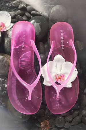 Jeffrey Campbell Jeffrey Campbell Beach Jelly Flip Flops Magenta