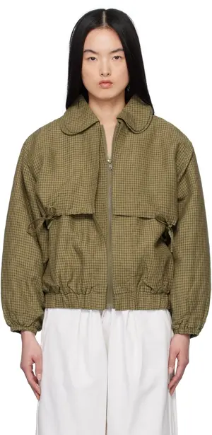 DEIJI STUDIOS Deiji Studios Double Layered Jacket - Pine Check