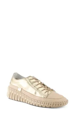 SPRING STEP SHOES Surana Leather Sneakers - Gold