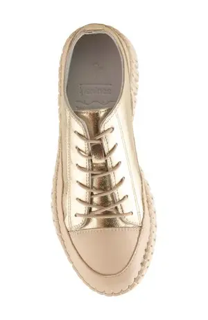 SPRING STEP SHOES Surana Leather Sneakers - Gold