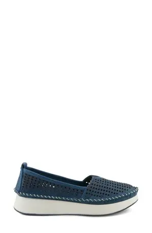 SPRING STEP SHOES Emerson Platform Loafer - Blue