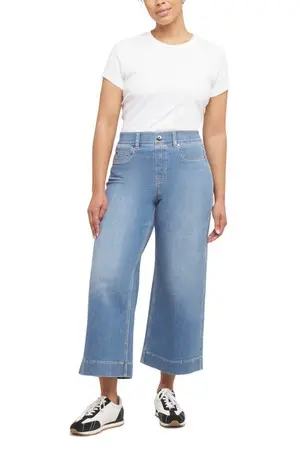 Spanx Everywear Cropped Wide Leg Jeans