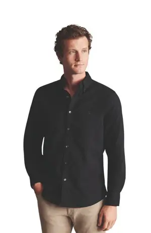CHARLES TYRWHITT Stretch Washed Oxford Shirt