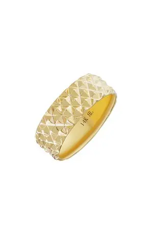 Bony Levy 14k Gold Textured Band Ring - 14k Yellow Gold