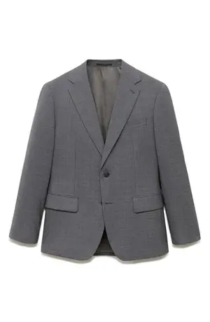 Mango Turin Solid Wool Sport Coat