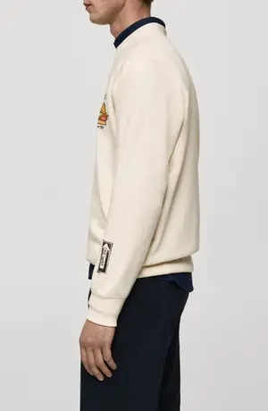 Mango Nyc Graphic Fleece Sweatshirt