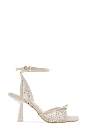 Bcbgmaxazria Rino Ankle-strap Sandals - Stone/ Rhinestone
