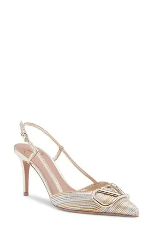 Valentino Garavani Vlogo Slingback Pumps