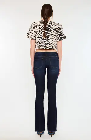KANCAN Anne Low Rise Bootcut Jeans - Super Dark Wash