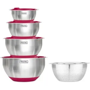 VIKING 9-piece Mixing Bowl Set - Red