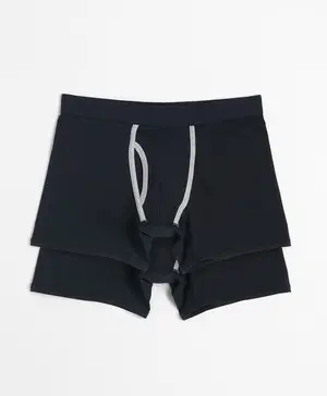 PACT Organic Cotton Everyday Boxer Brief 4-pack - Black