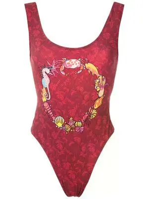 AMIR SLAMA Printed One Piece