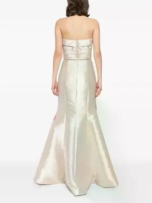 Amsale Sequin Appliqué Gown