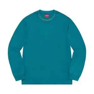 Supreme Stars Collar Long-sleeve Top - Blue