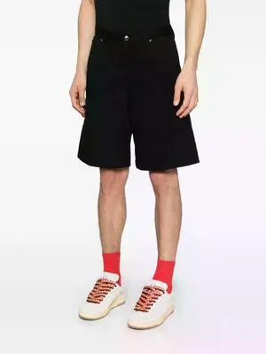 Moncler Cotton Cargo Shorts - Black