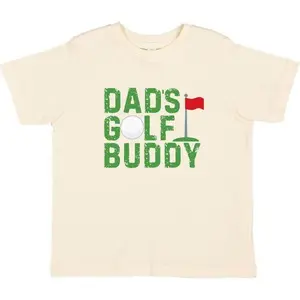 SWEET WINK Dad's Golf Buddy Short Sleeve T-shirt - Natural