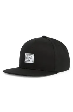 Herschel Supply Co. Whaler Cotton Twill Baseball Cap - Black