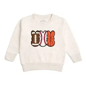 SWEET WINK Sports Peeps Patch Easter Sweatshirt - Natural Heather