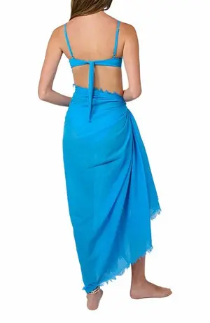 WeWoreWhat Raw Edge Maxi Sarong