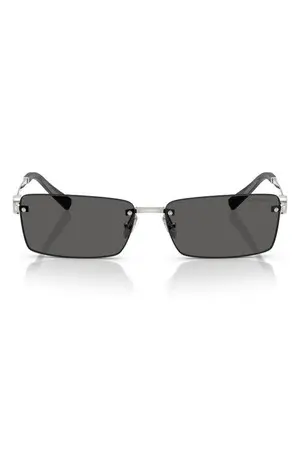 Tiffany & Co. Rectangular Sunglasses - Silver