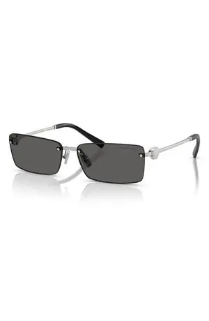Tiffany & Co. Rectangular Sunglasses - Silver
