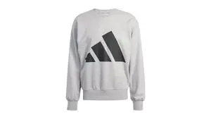 Adidas Essentials Big Logo French Terry Sweatshirt - Medium Grey Heather/black
