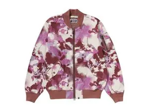 A BATHING APE Map Camo Bomber Jacket