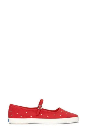 Keds® Square Toe Mary Jane Sneaker - Red