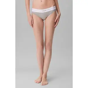 Calvin Klein Calvin Klein Rib Logo Bikini Bottom Grey Heather