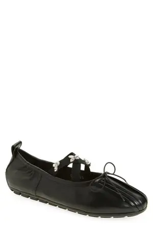 Simone Rocha Crystal Embellished Ballerina Flat