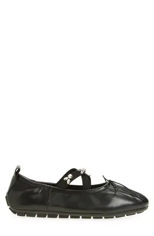 Simone Rocha Crystal Embellished Ballerina Flat