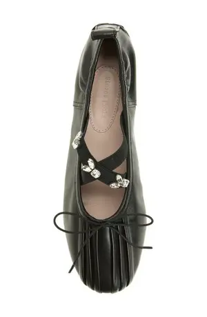 Simone Rocha Crystal Embellished Ballerina Flat