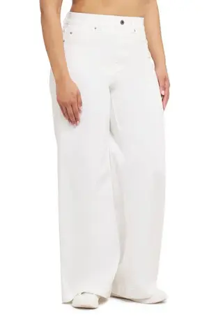 Spanx High-waist Wide Leg Pull-on Jeans