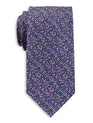 SYNRGY BY DXL Summer Leaves Neck Tie - Fuchsia