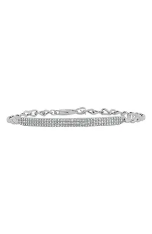 Bony Levy Pavé Diamond Id Bar Bracelet - 18k White Gold