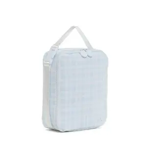 TRVL DESIGN Pimlico Plaid Lunch Bag - Blue