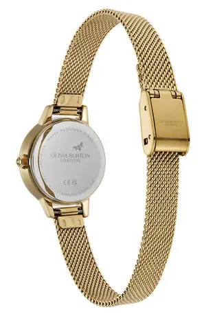 OLIVIA BURTON Mini Classic Mesh Strap Watch - Green