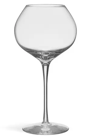 ORREFORS - Difference Set Of 2 Mature Wine Glasses