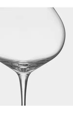 ORREFORS - Difference Set Of 2 Mature Wine Glasses